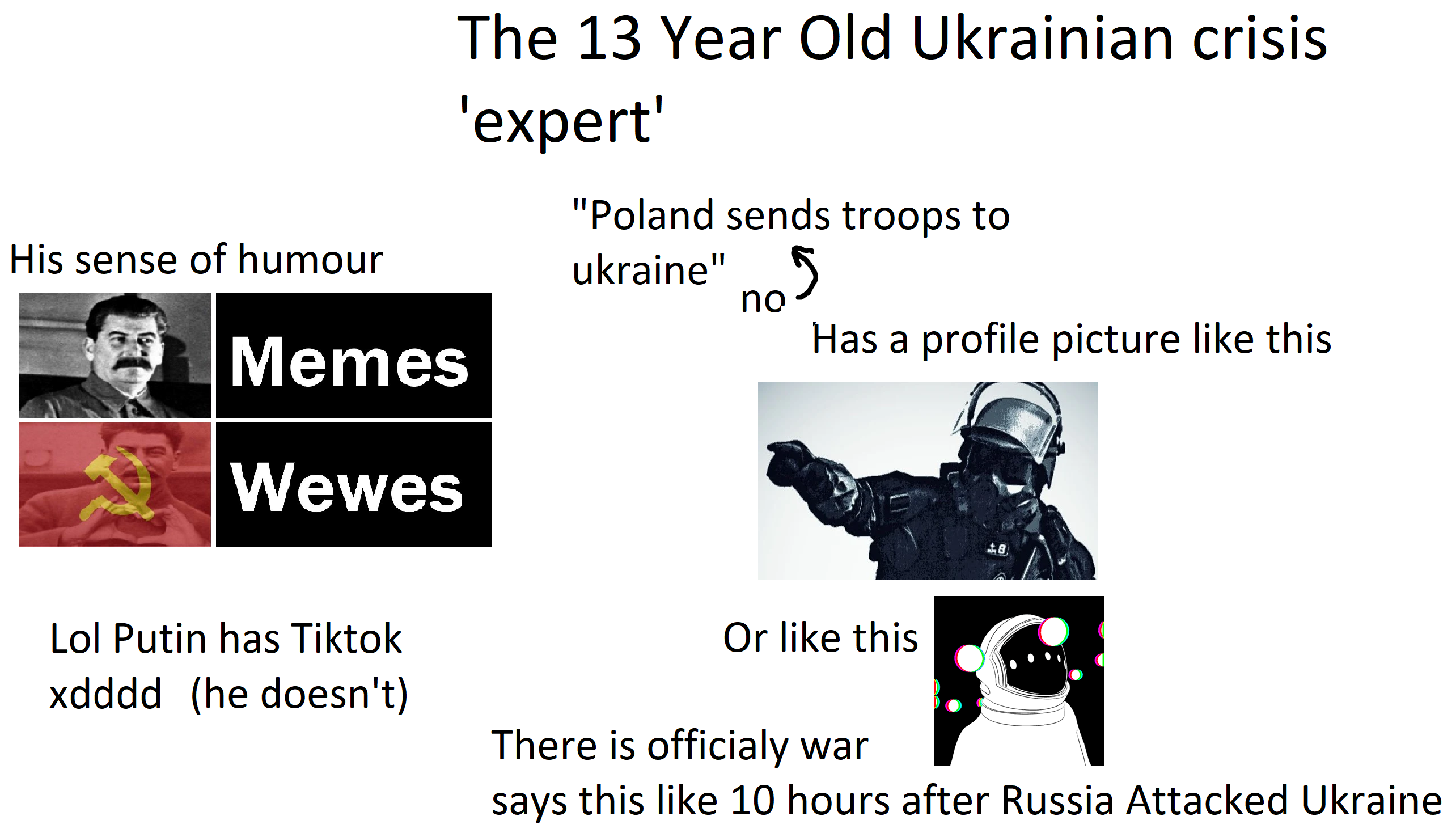 The 13 Year Old Ukrainian crisis 'expert' starterpack | /r/starterpacks ...