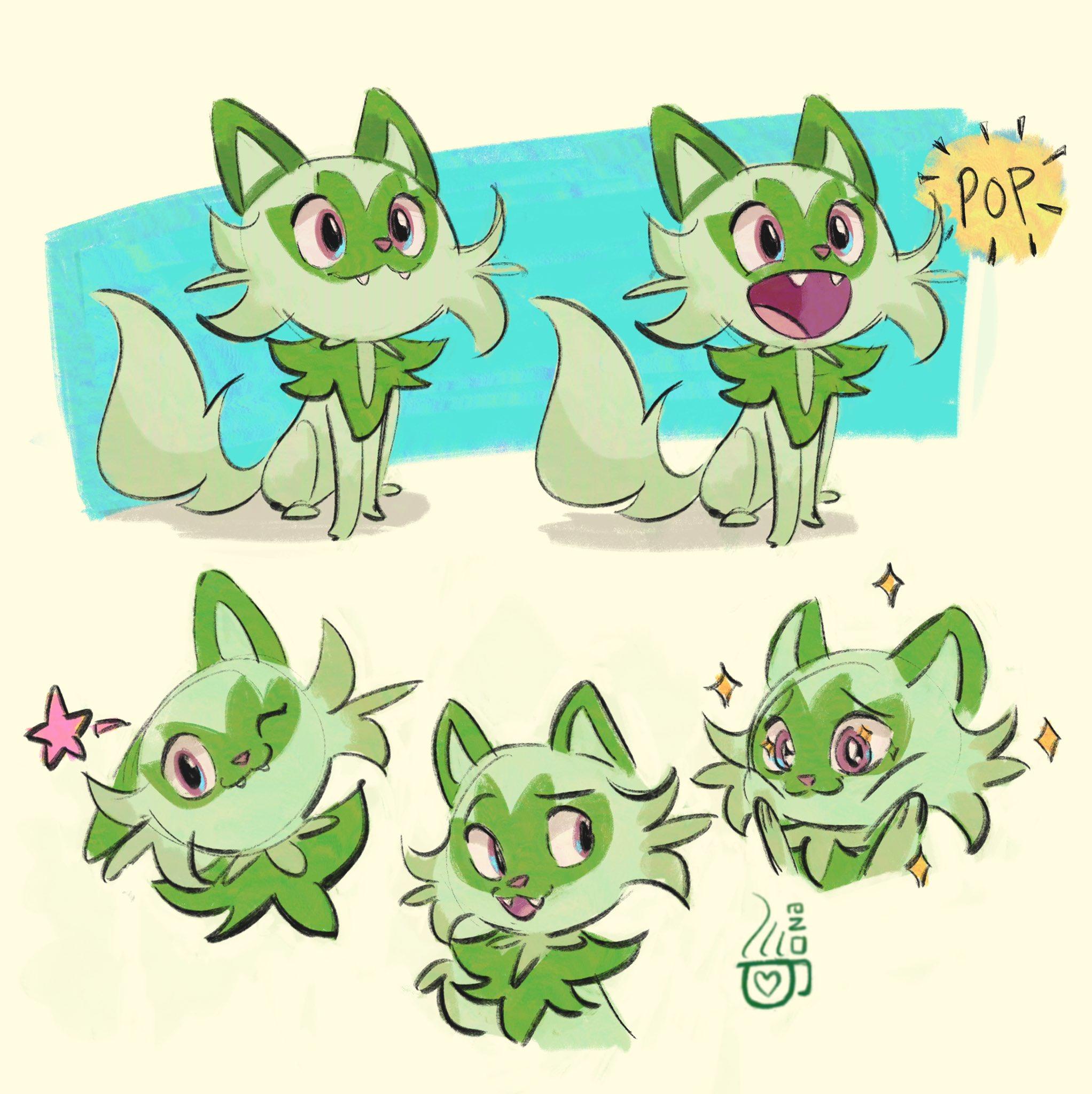 weedcat doodles before I sleep | Sprigatito | Know Your Meme