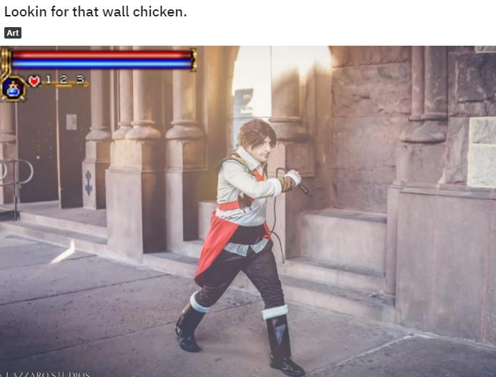 Lookin for that wall chicken. | Wall Chicken | Know Your Meme