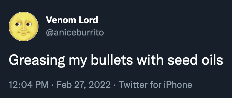 Seed Oils meme | Seed Oils | Know Your Meme