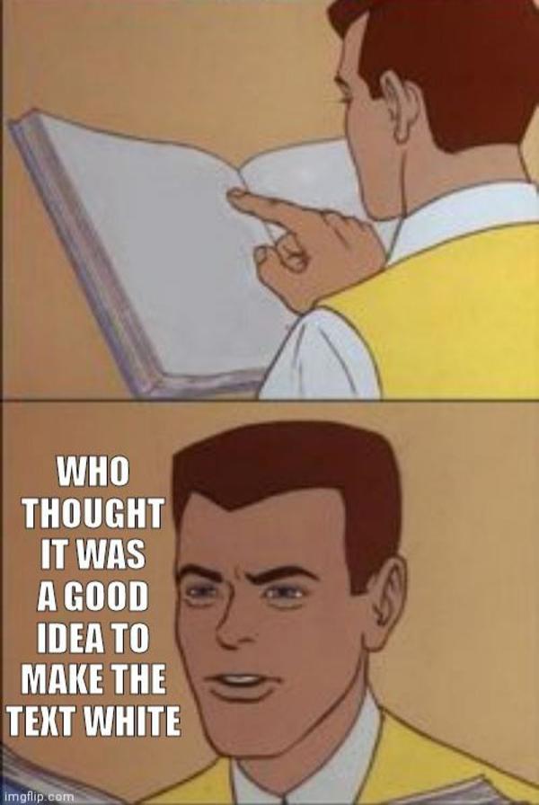 White Text | Anti-Memes | Know Your Meme