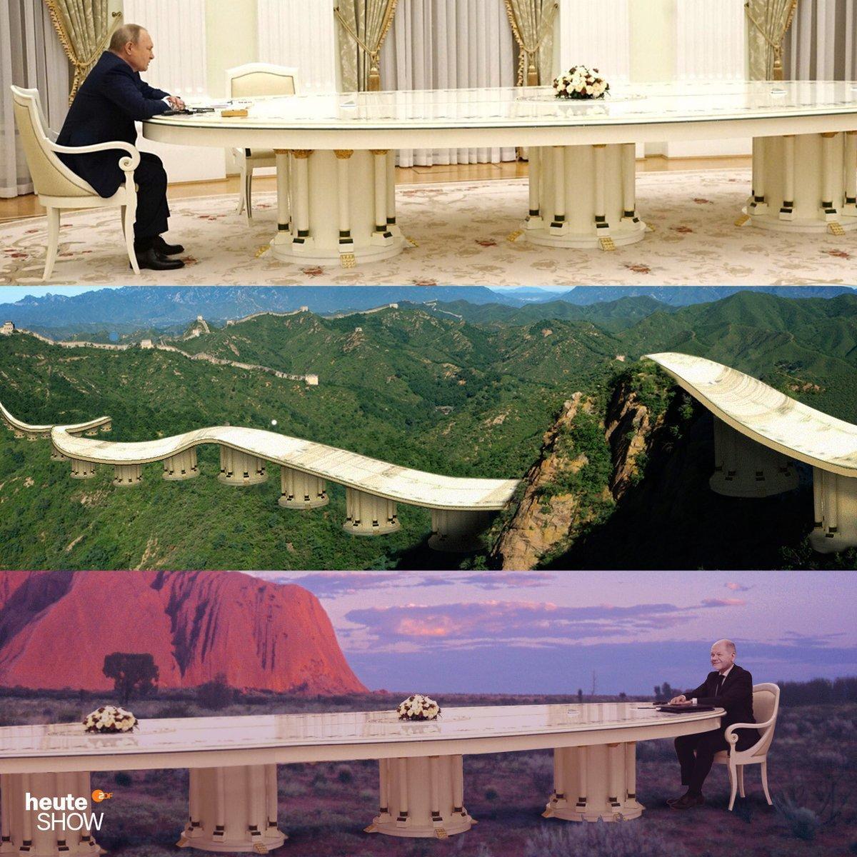 Putin's negotiating table | Putin's Long Table | Know Your Meme