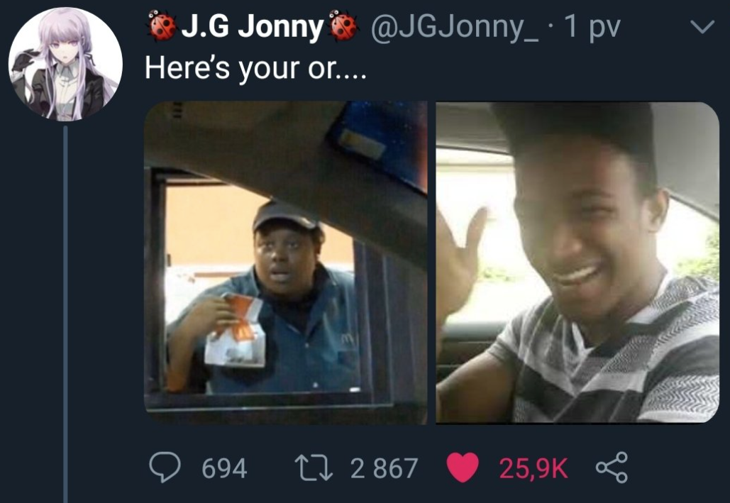 Etika | "Here's Your-" / Surprised Fast Food Worker | Know Your Meme