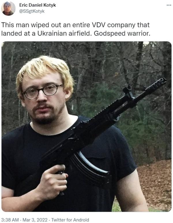 This man wiped out an entire VDV company that landed at a Ukrainian ...