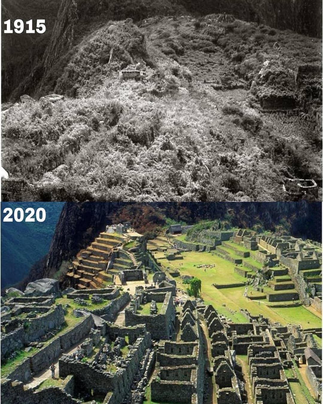 Machu Picchu, Peru. 1915 & 2020 | Know Your Meme