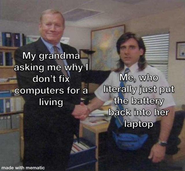 Grandma Support | Know Your Meme