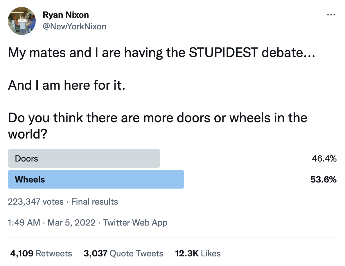 Wheels vs. Doors Debate | Doors vs. Wheels Debate | Know Your Meme
