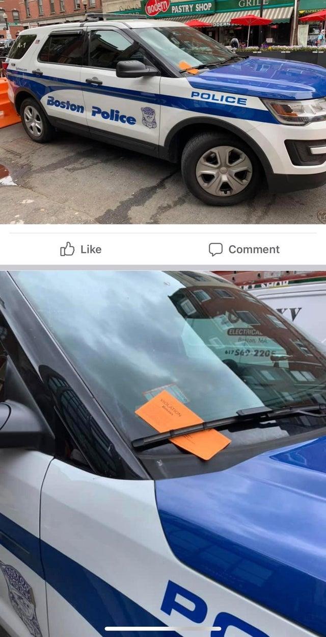 Cop Tickets Another Cop | Know Your Meme
