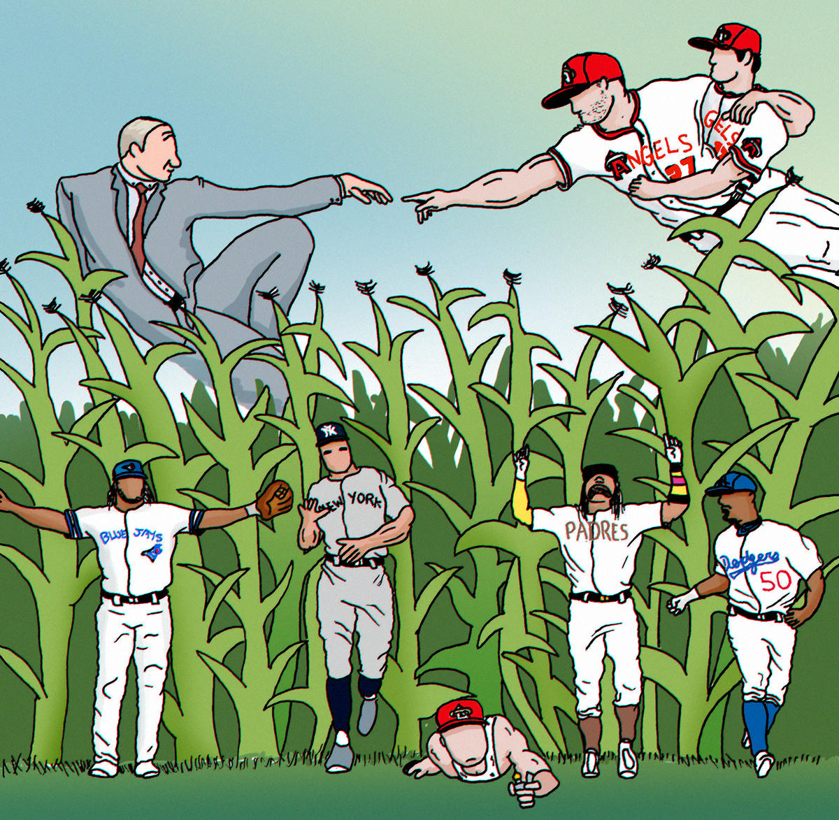 Drawing Mike Trout for the last time because the LOCKOUT IS OVER! (Day ...