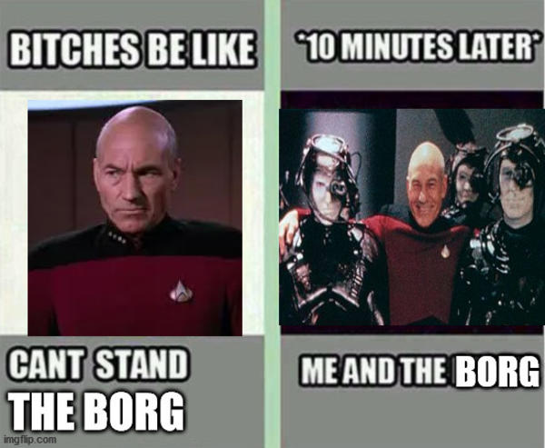 Me and the Borg | 10 Minutes Later: "Me and the Bestie" | Know Your Meme
