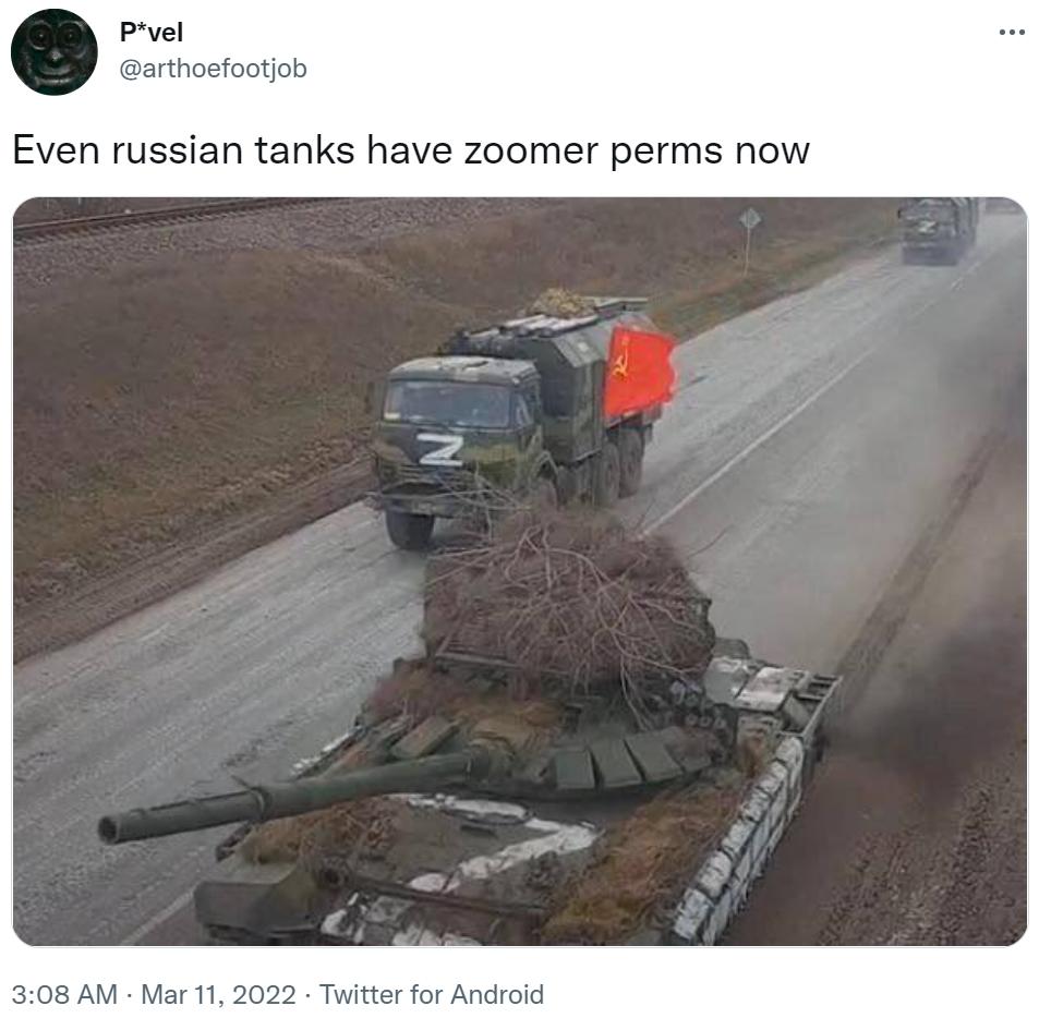 Even russian tanks have zoomer perms now | Bird's Nest Haircut ...