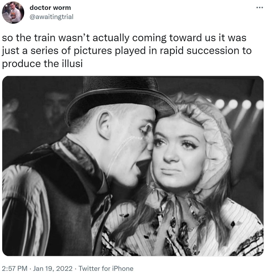 "so the train wasn’t actually coming toward us..." | Bro Explaining ...