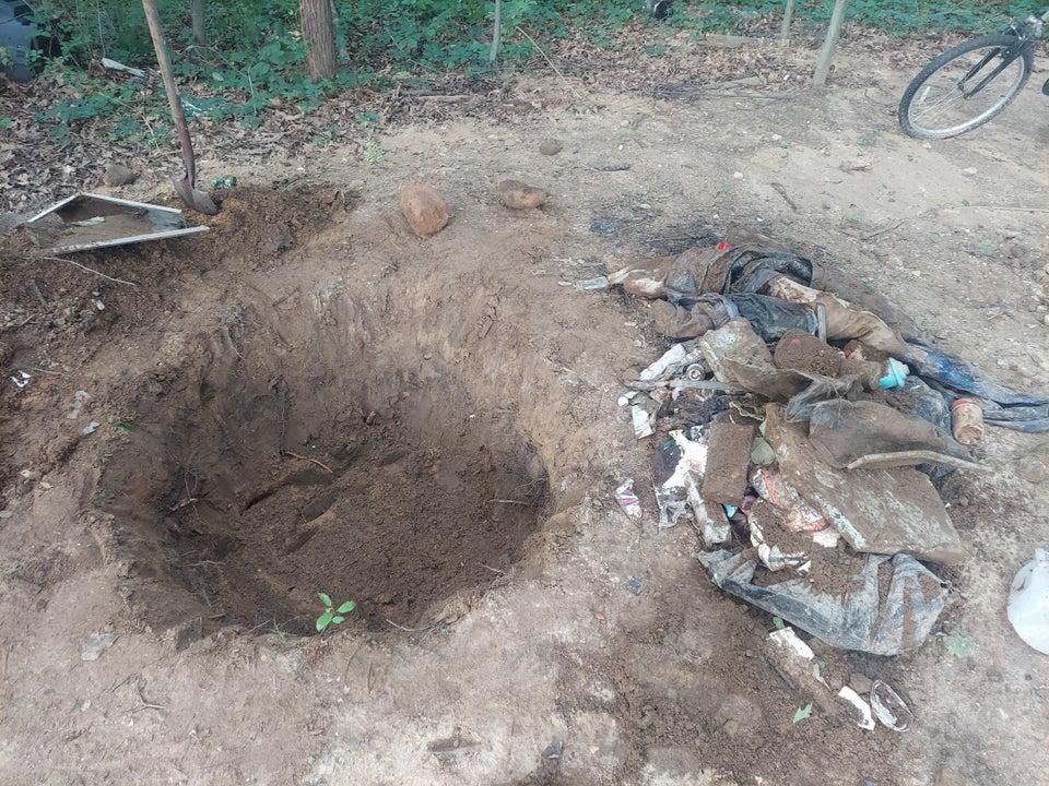 The Previous Homeowners Buried Their Trash Underground | Know Your Meme