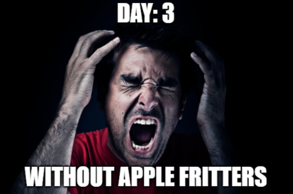 I LOVE APPLE FRITTERS | /r/okbuddyretard | OkBuddyRetard | Know Your Meme