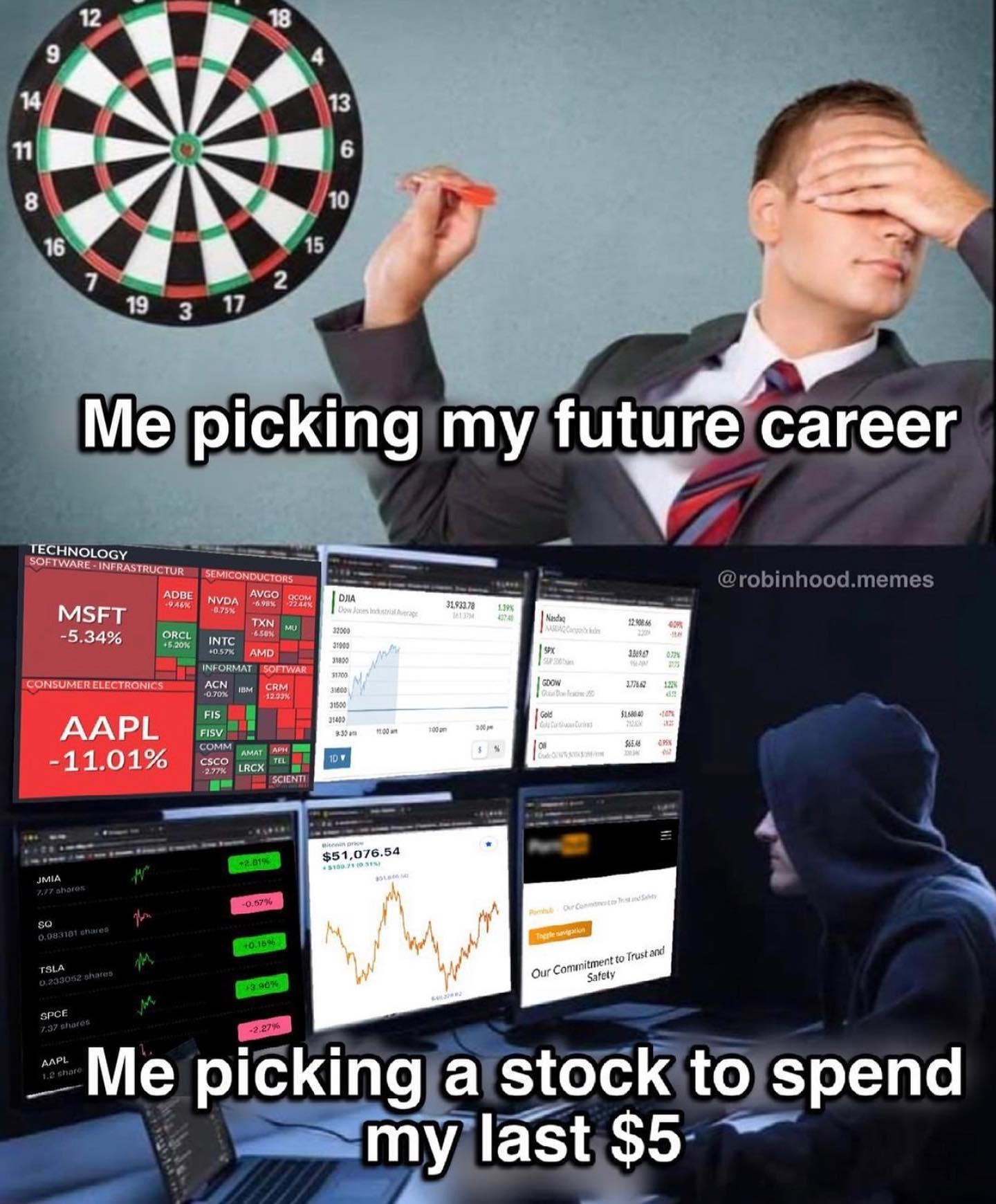 Me Picking My Throwing Darts Meme | Me Picking My College Major | Know ...