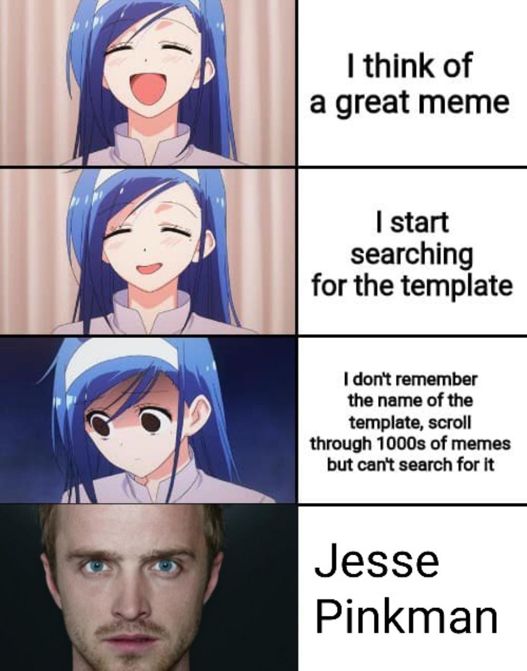 I Think Of A Great Meme Anime Memes Replaced With Breaking Bad 