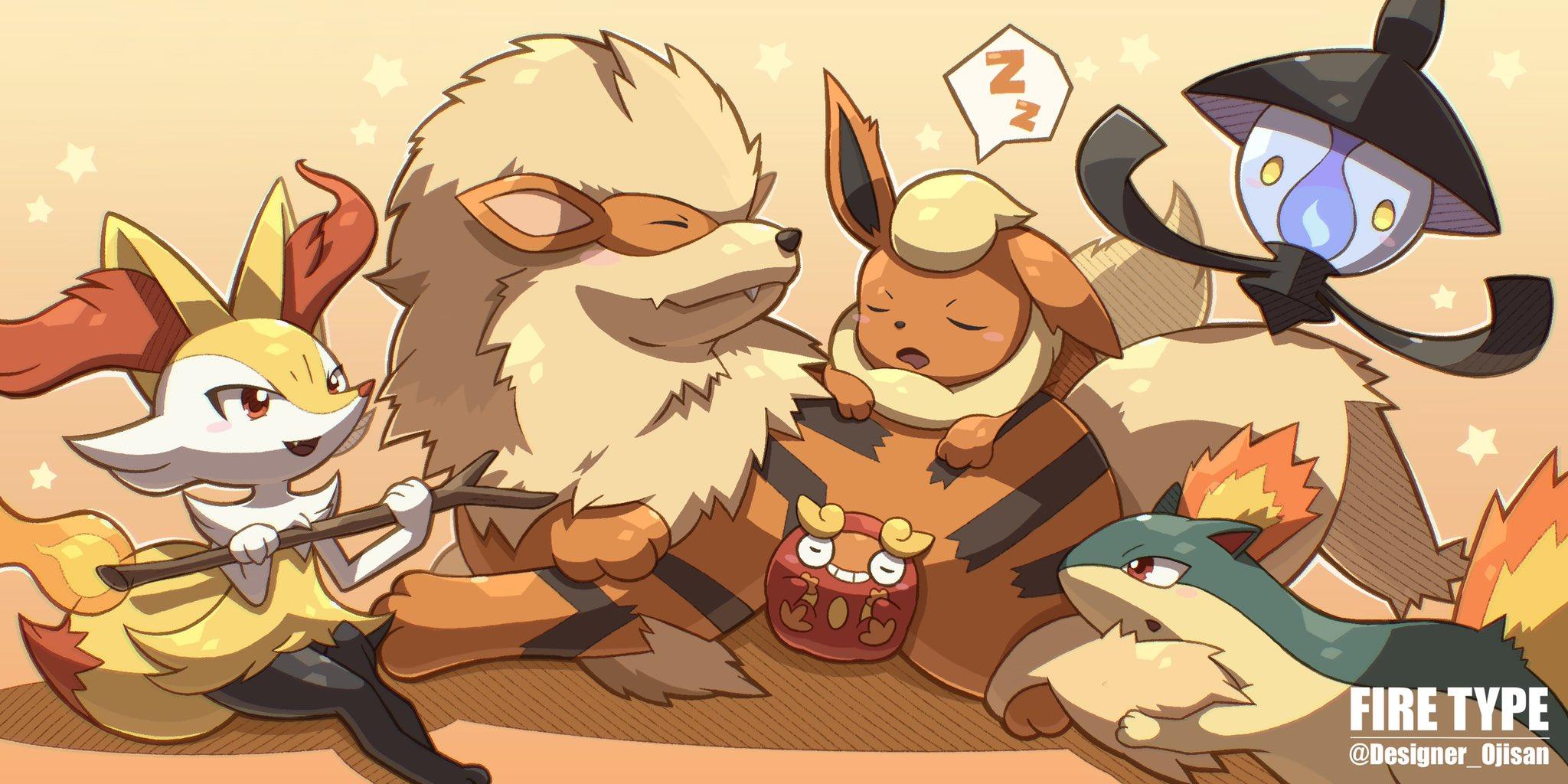 Fire Type Starter Pokemon Wallpaper