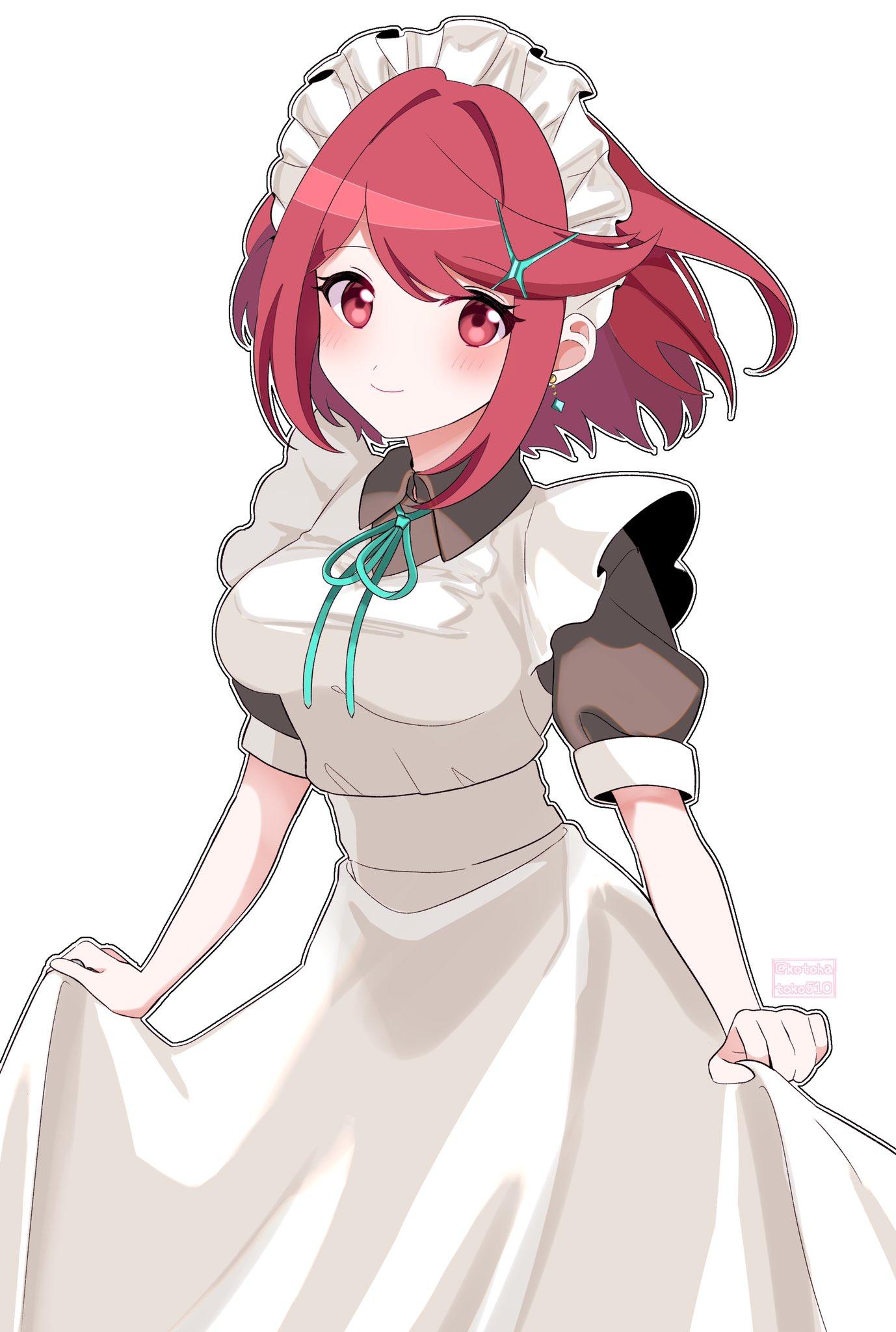 Maid Pyra | Xenoblade Chronicles 2 | Know Your Meme