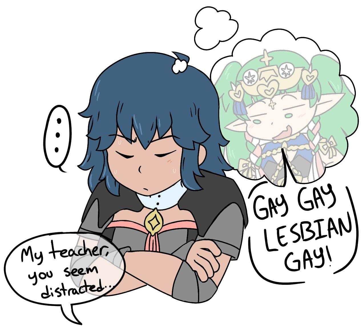 Tea Time When Byleth Could Still Hear Sothis | Fire Emblem: Three ...