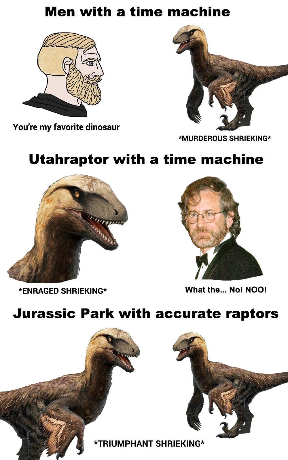 Jurassic park with feathered raptors | Jurassic Park | Know Your Meme