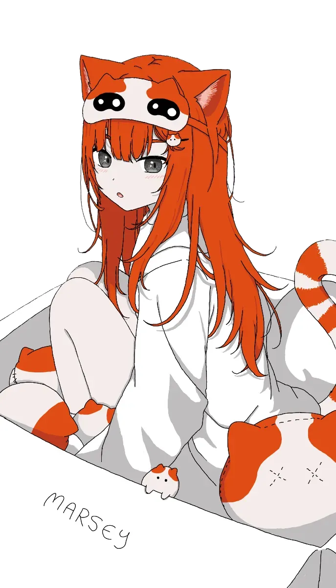 Marsey the cat girl in her box of toys | Marsey the Cat | Know Your Meme