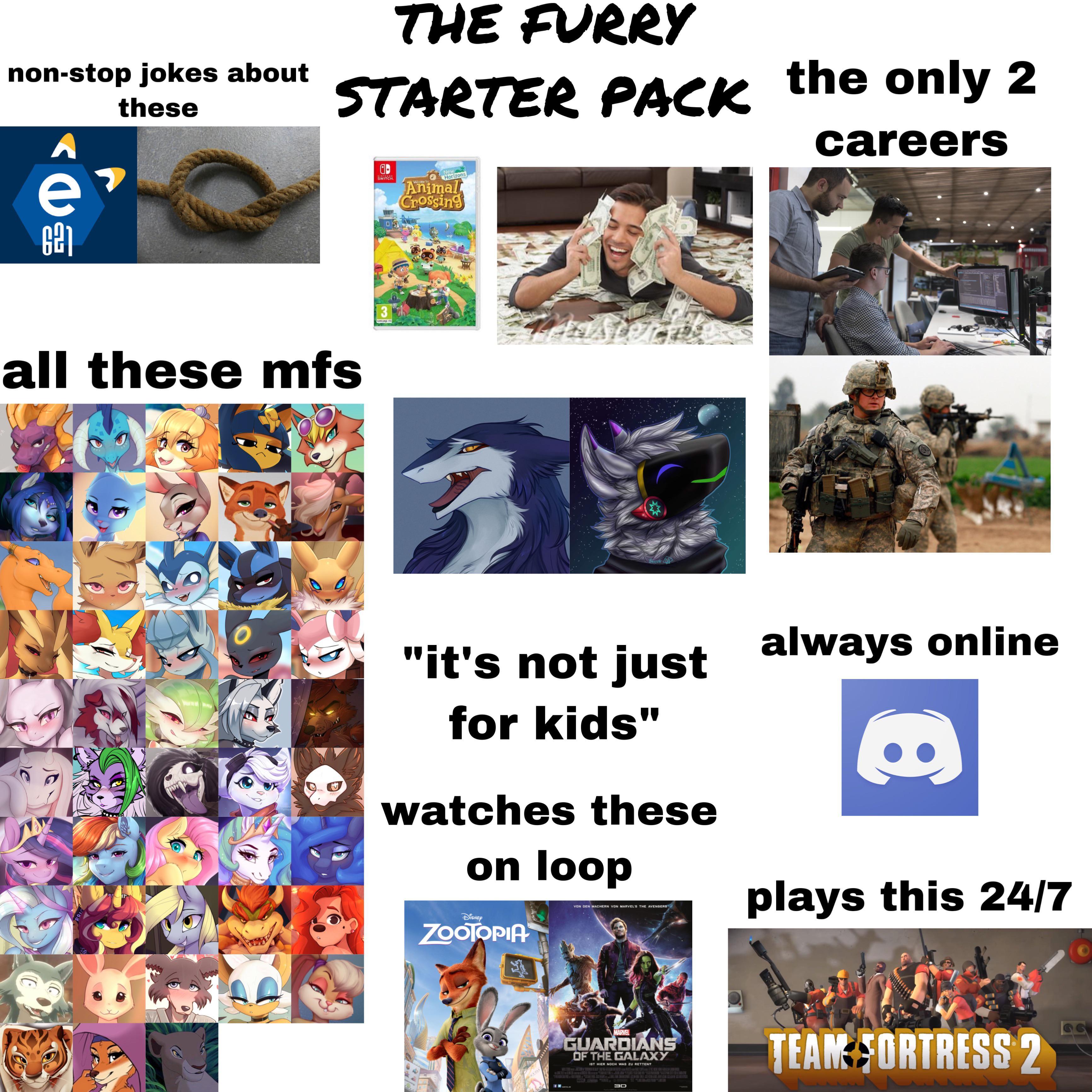 modern furry starter pack | /r/starterpacks | Starter Packs | Know Your ...