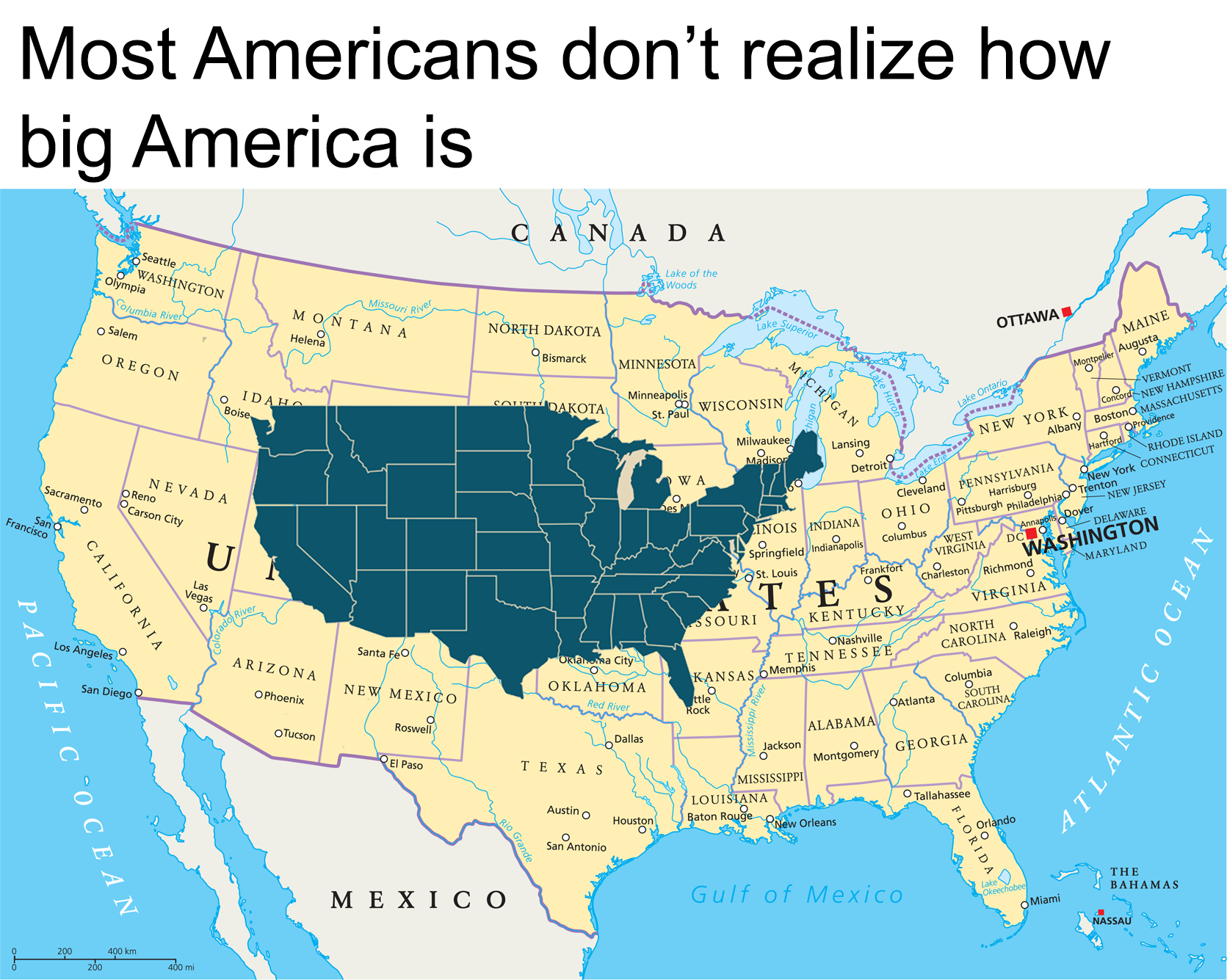 Very big indeed | /r/memes | Relative Map Sizes / How Big Africa Really ...