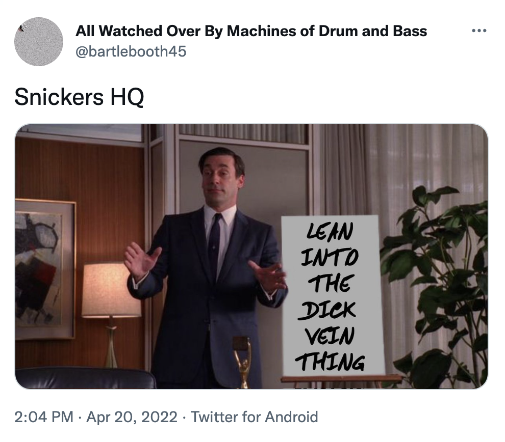 Snickers HQ | Snickers Dick Vein | Know Your Meme