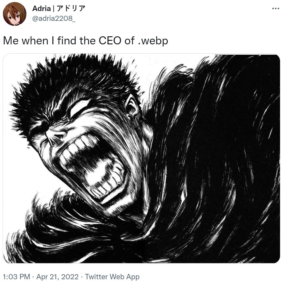 Me when I find the CEO of .webp | WebP | Know Your Meme