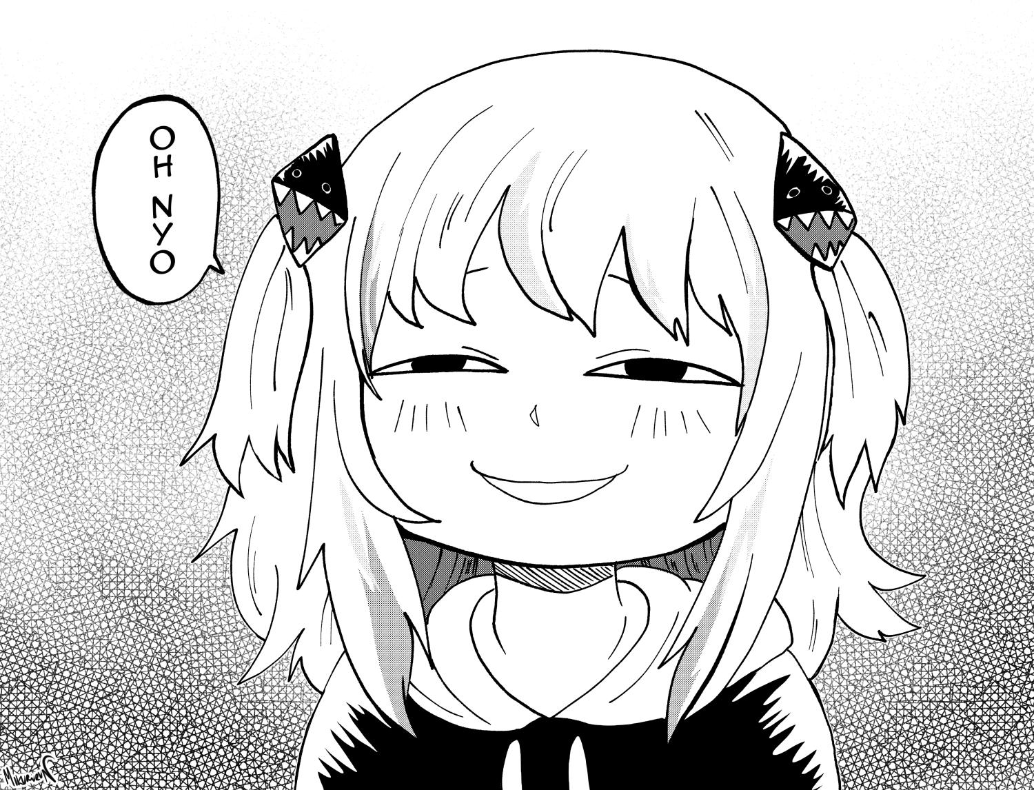 Oh nyo by Mikururun | Anya's "Heh" Face / Anya Smug Face | Know Your Meme