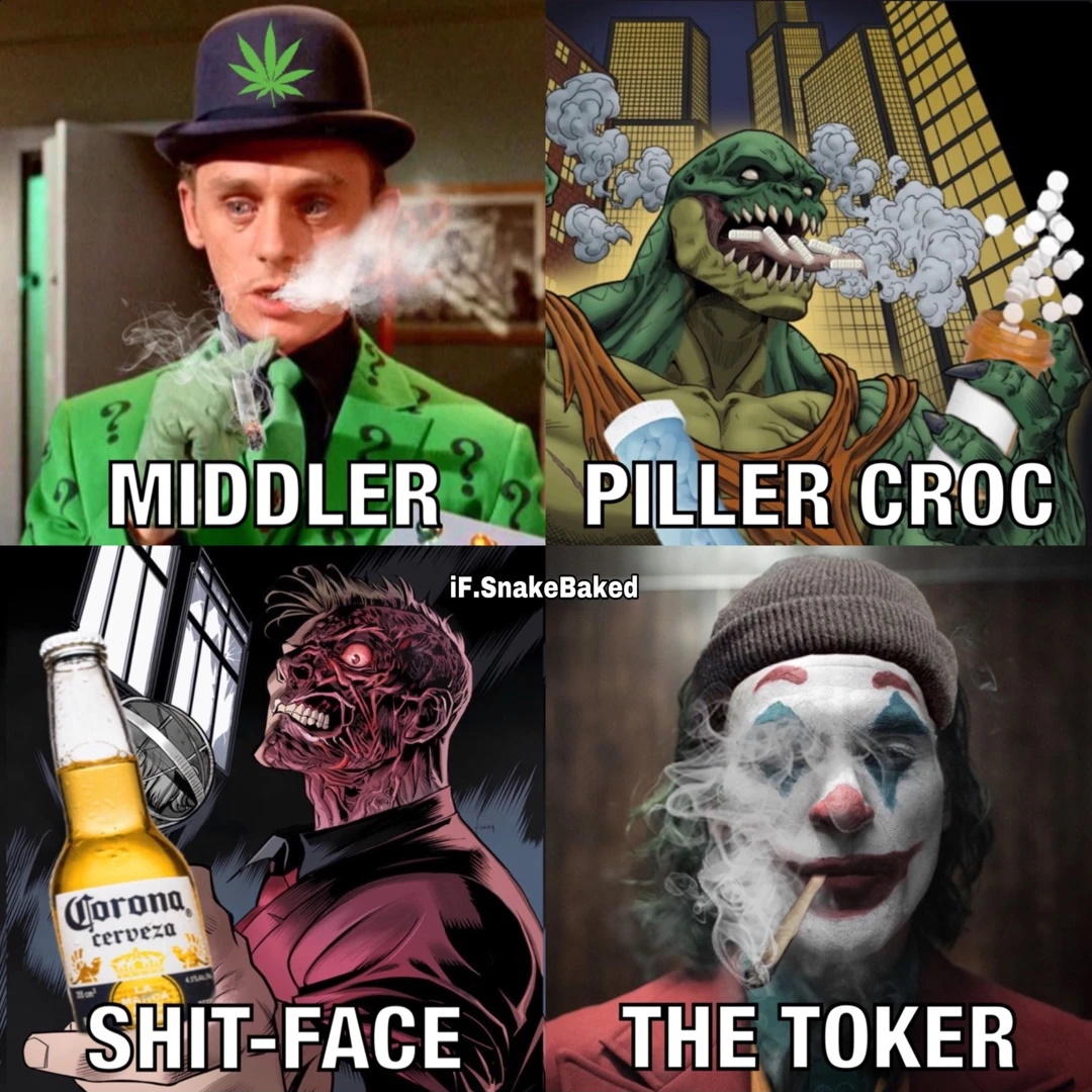 Middler / Piller Croc / Shit-Face / The Toker | Xanification | Know ...