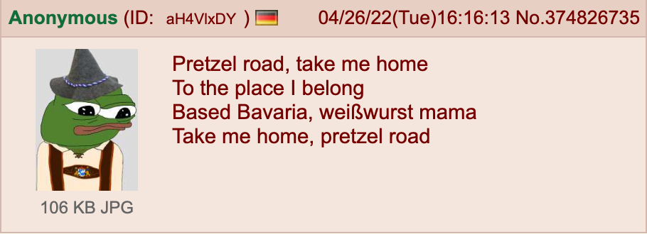 Anon is Bavarian | /r/Greentext | Greentext Stories | Know Your Meme