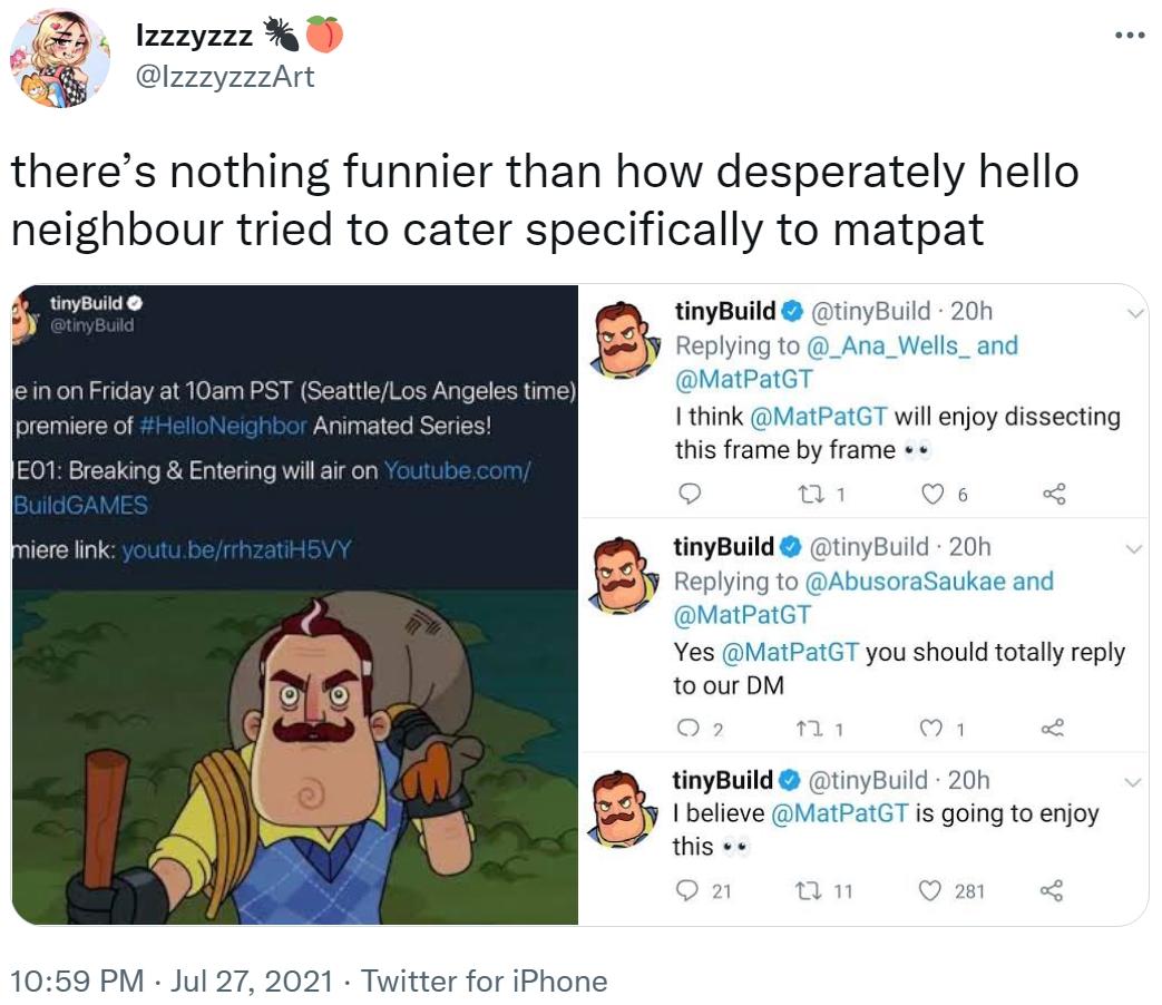 Matpat hello neighbor