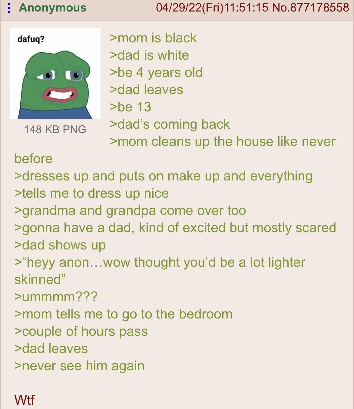 Anon meets dad | /r/Greentext | Greentext Stories | Know Your Meme