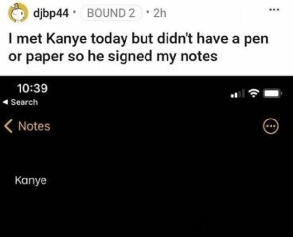 Still An Autograph, Technically | Know Your Meme