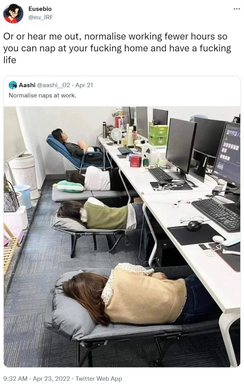 normalise working fewer hours | Normalize X | Know Your Meme