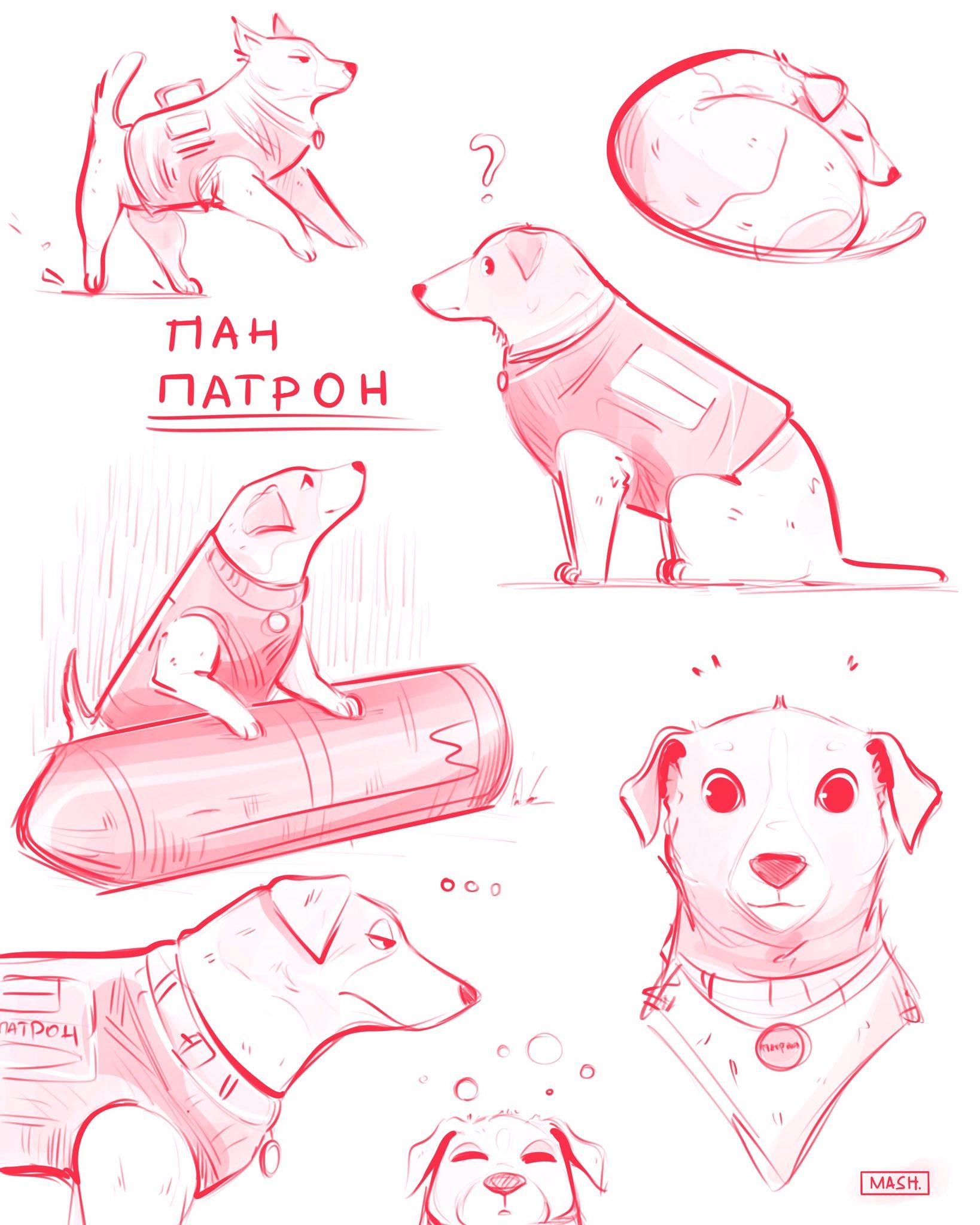 Patron the Dog Fan Art by @_m_masha_ | Patron the Dog | Know Your Meme