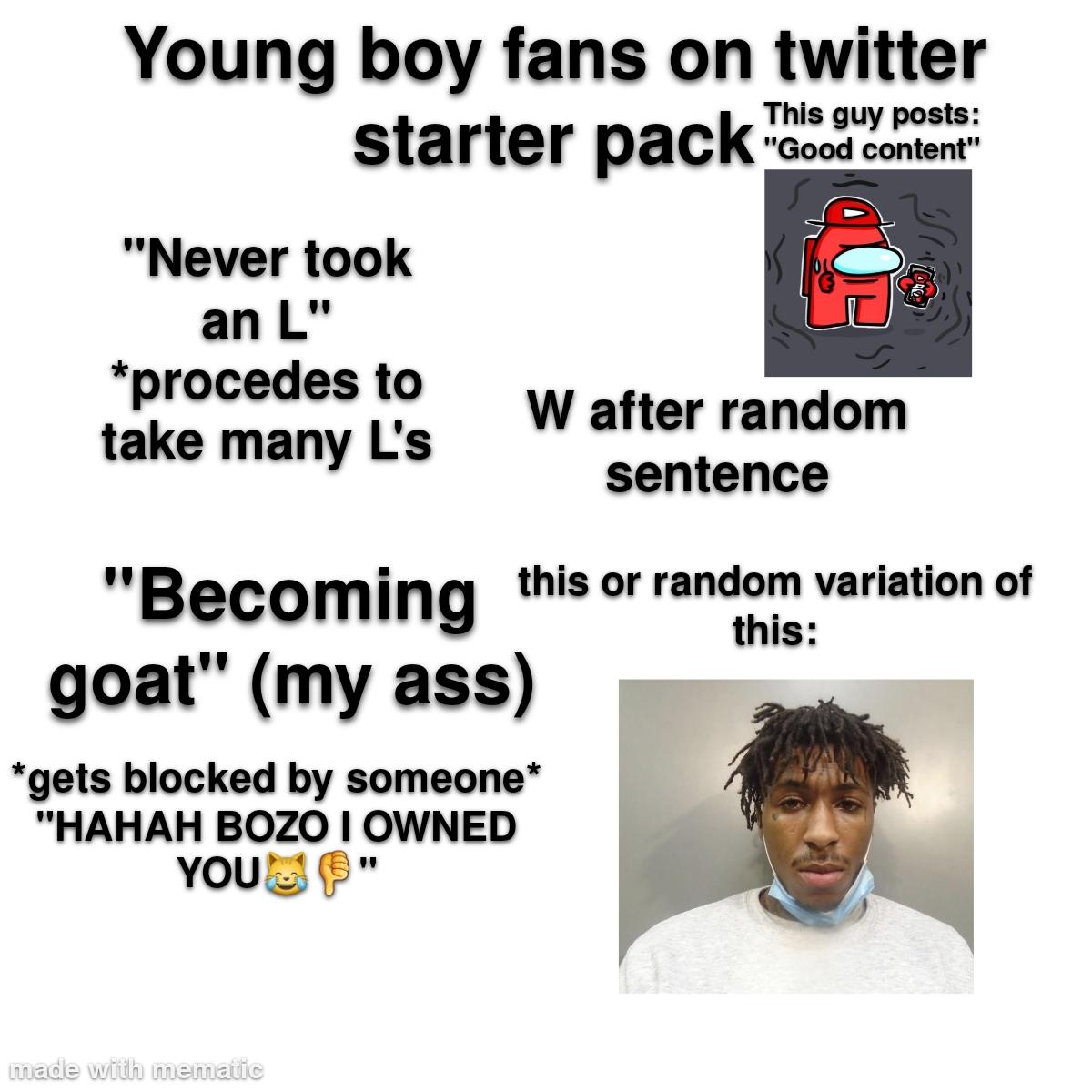 Young boy fans on twitter starter pack | /r/starterpacks | Starter ...