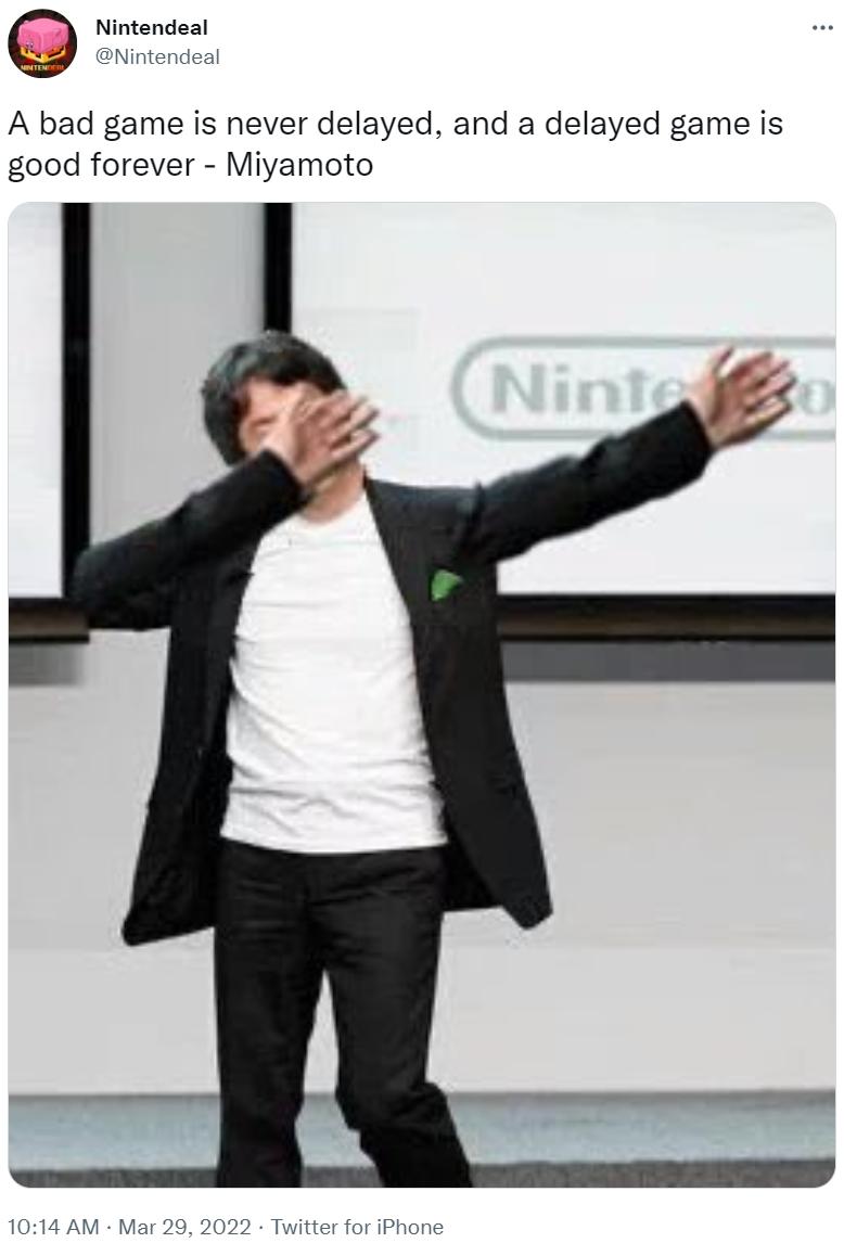 A bad game is never delayed, and a delayed game is good forever - Dab ...