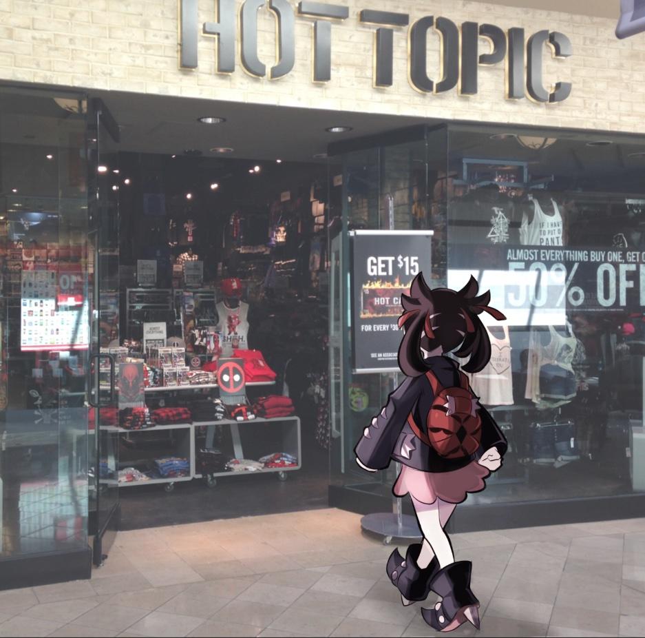 Marnie Walking Into a Hot Topic | Sonic Characters Walking Into Stores ...