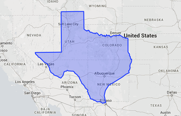 Texas vs. United States | Relative Map Sizes / How Big Africa Really Is ...