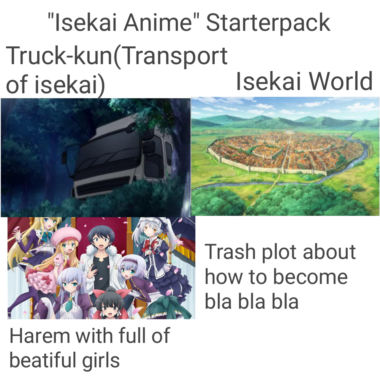 "isekai anime" starterpack | /r/starterpacks | Starter Packs | Know ...