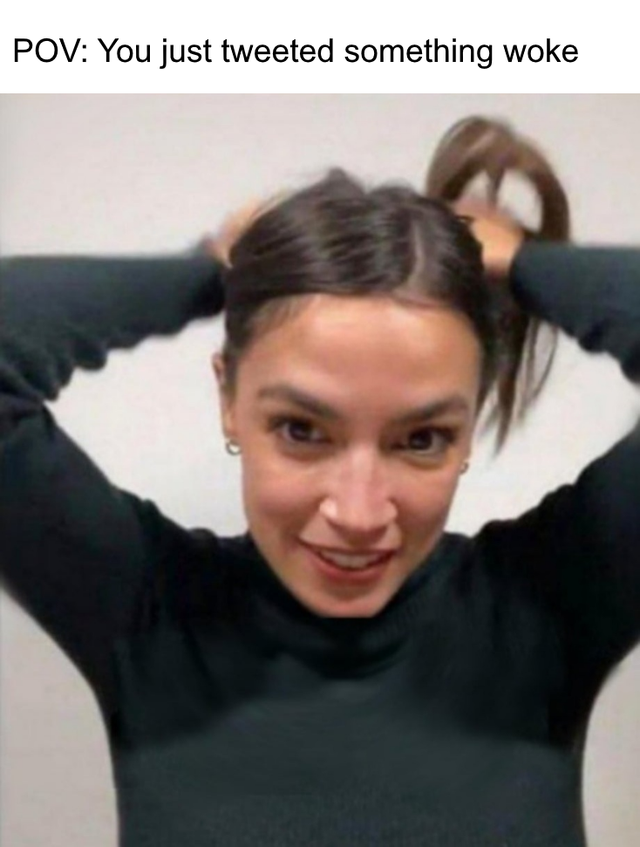 AOC Tying Hair (meme) | AOC Tying Her Hair | Know Your Meme