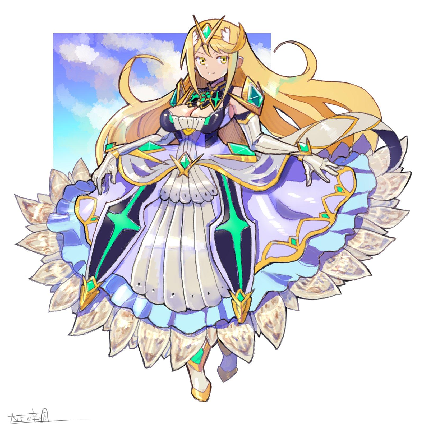 Mythra in a dress | Xenoblade Chronicles 2 | Know Your Meme