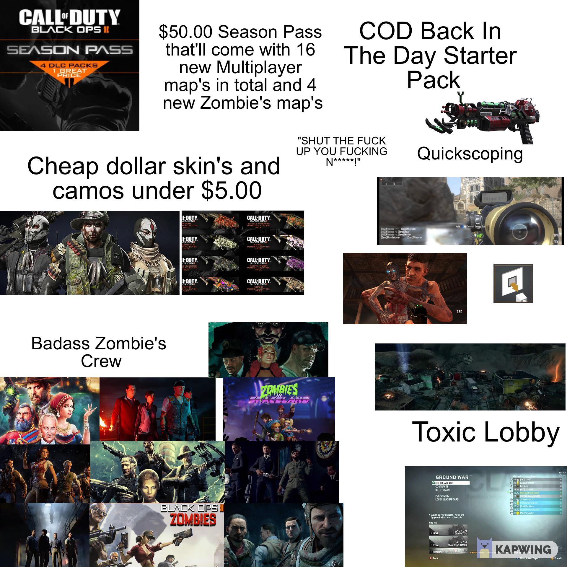 COD Back In The Day Starter Pack | /r/starterpacks | Starter Packs | Know Your Meme