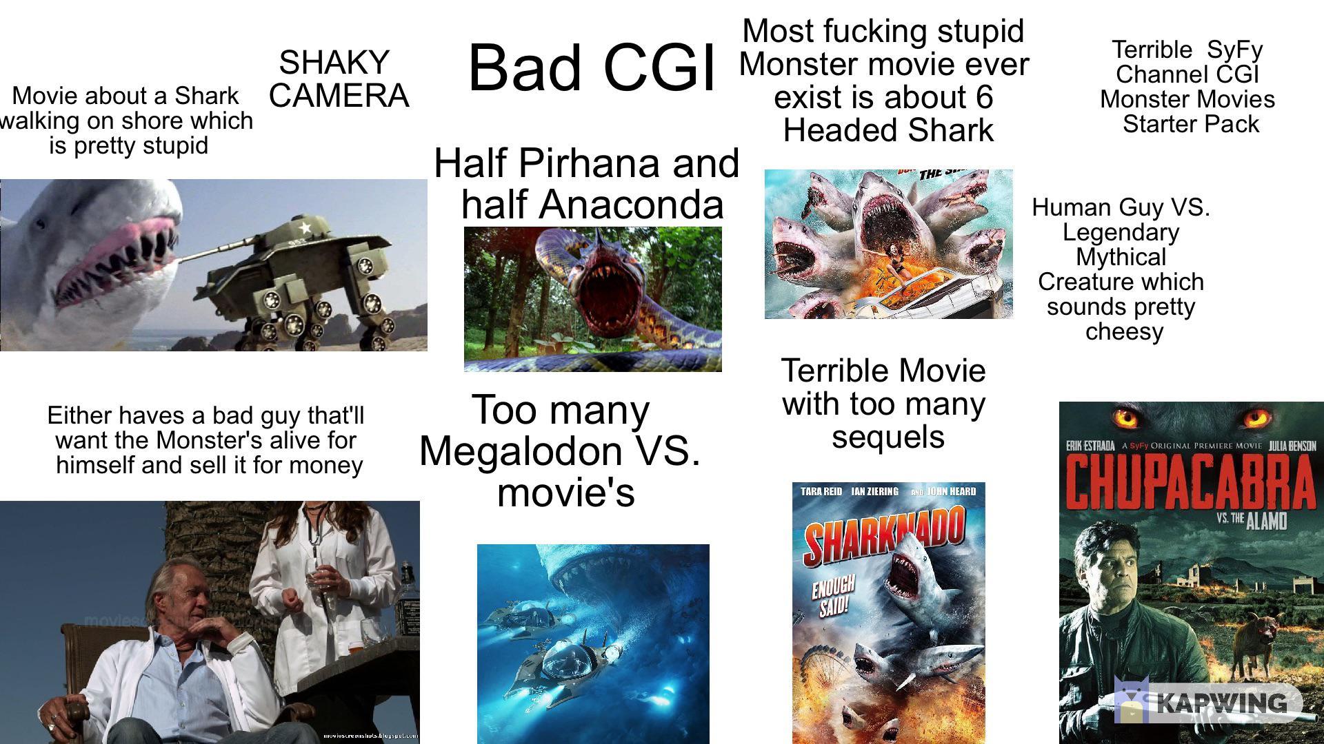 Terrible SyFy Channel CGI Monster Movie’s Starter Pack | /r ...