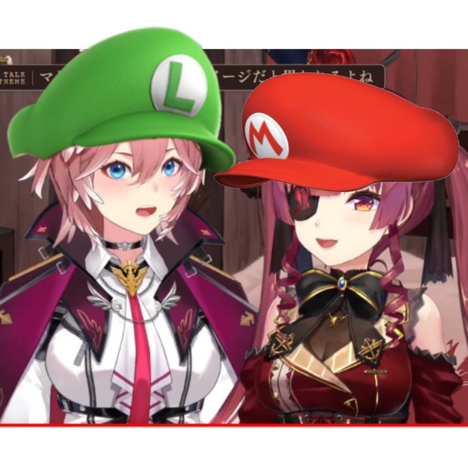 Marine-o and Lui-gi | Hololive | Know Your Meme