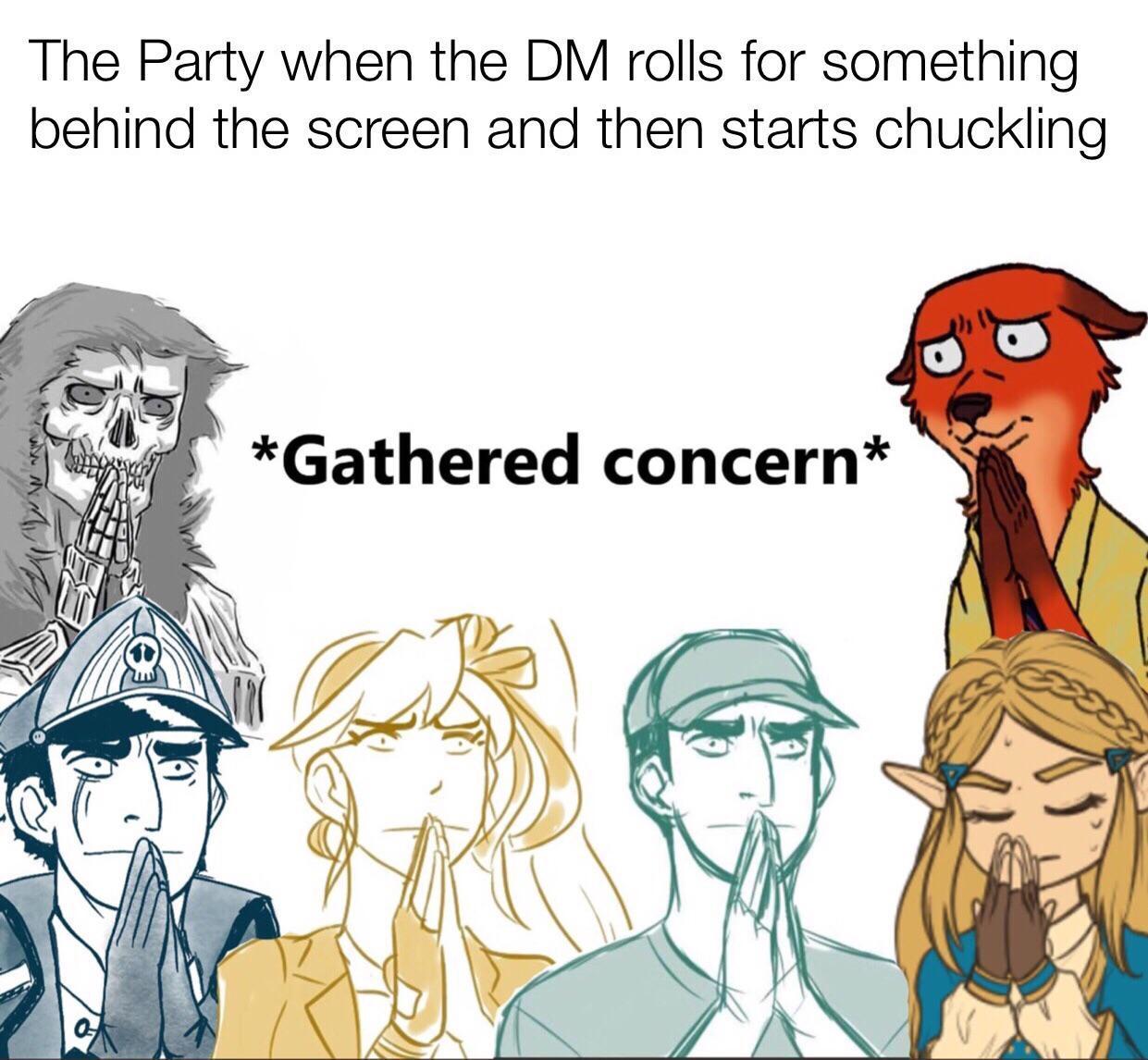 *Gathered Concern* meme | *Concern* | Know Your Meme