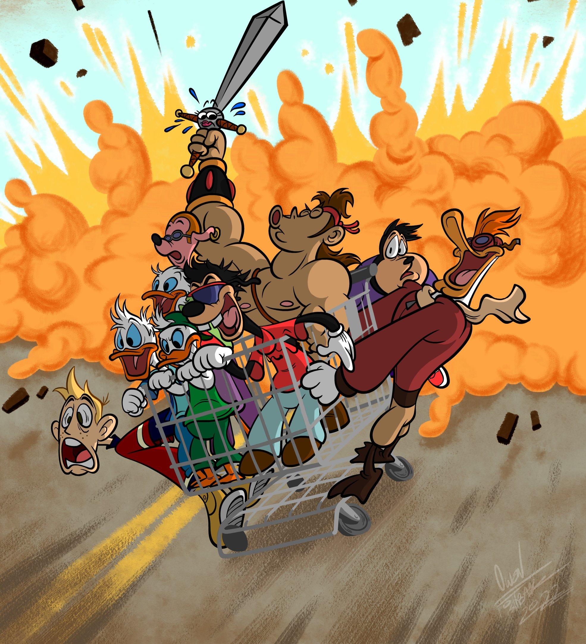 Jackass the Movie Poster but with 90s-early 2000s Disney TVA characters ...