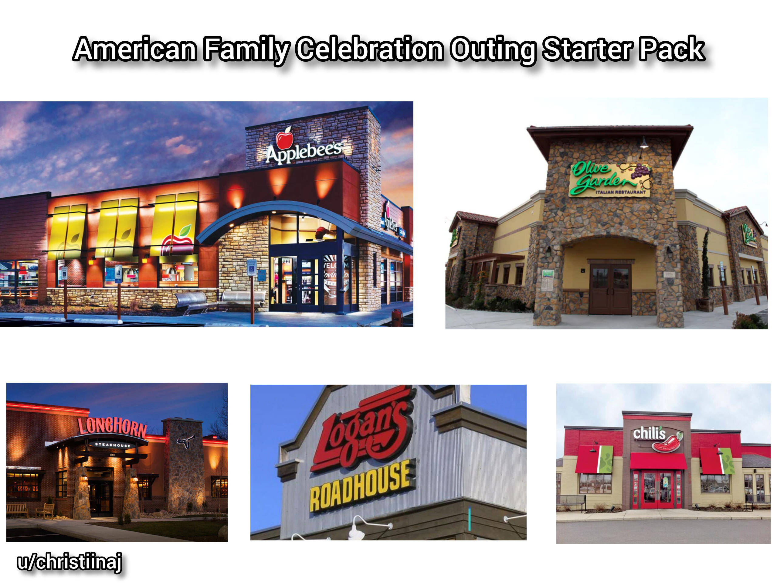 American Family Outing Restaurant Starter Pack | /r/starterpacks ...